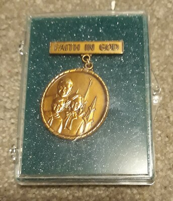 Faith In God Medallion BSA Boy Scouts Mormon LDS Medal Pin Primary ...