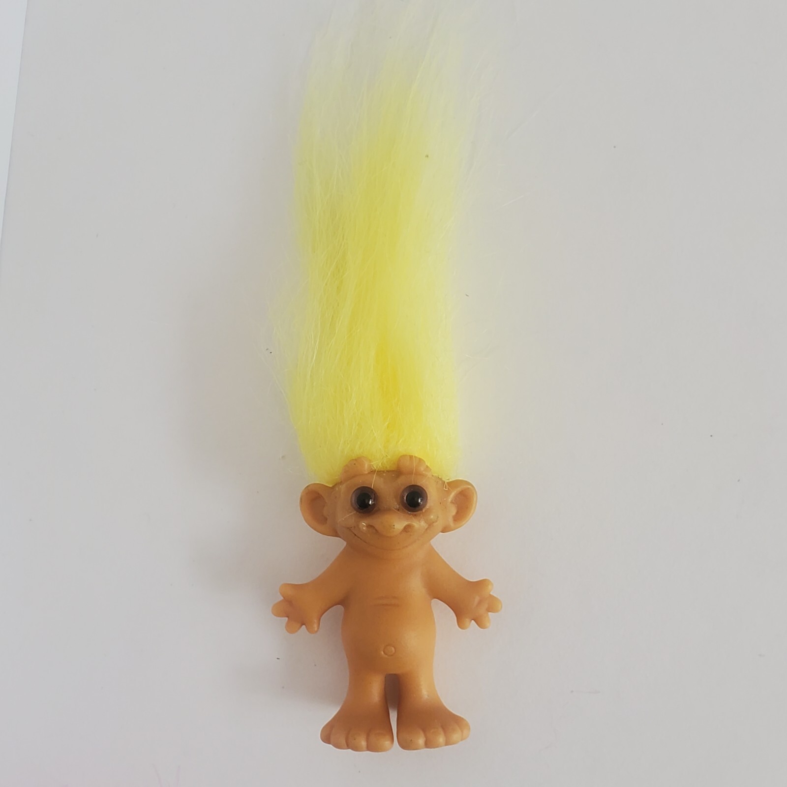 vintage MeLLo SmeLLo troll doll purple eyes yellow hair 2" tall trolls ...