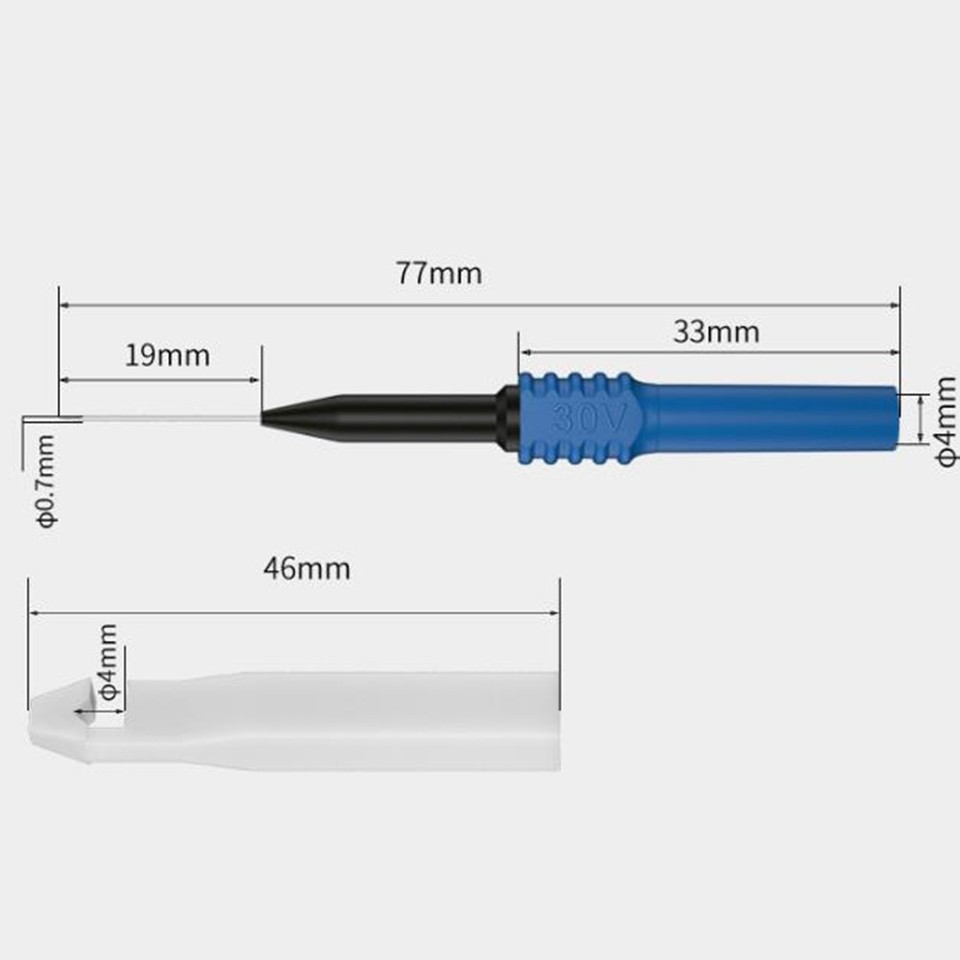 Newest Test Probe Multimeter Insulated Low Frequency Probe Safety 5PCS ...