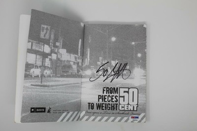 CURTIS JACKSON 50 CENT SIGNED AUTOGRAPH "FROM PIECES TO WEIGHT" BOOK ...