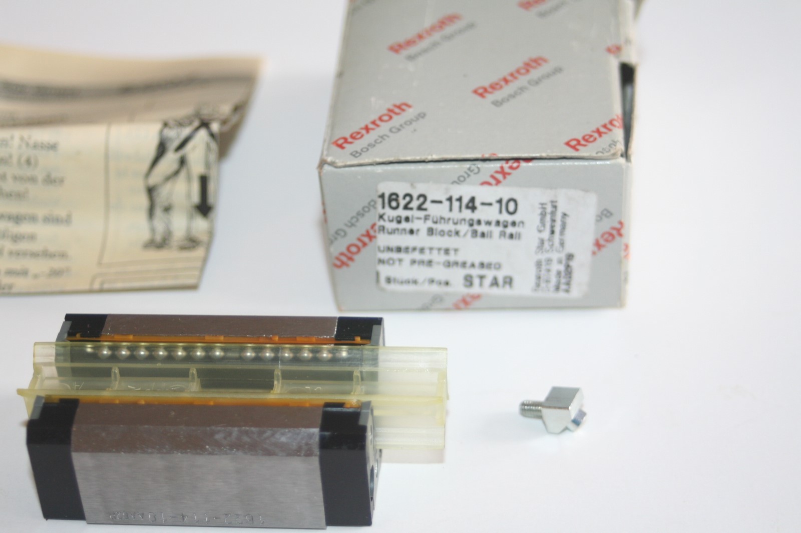 Rexroth Bosch 1622-114-10 Linear Bearing Block 162211410 * NEW * | eBay
