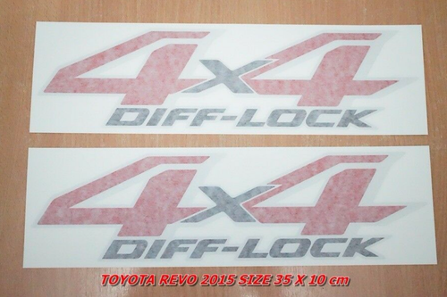 2x DIFF-LOCK 4x4 Sticker Size 35x10cm For 2015 Toyota Hilux Revo | eBay