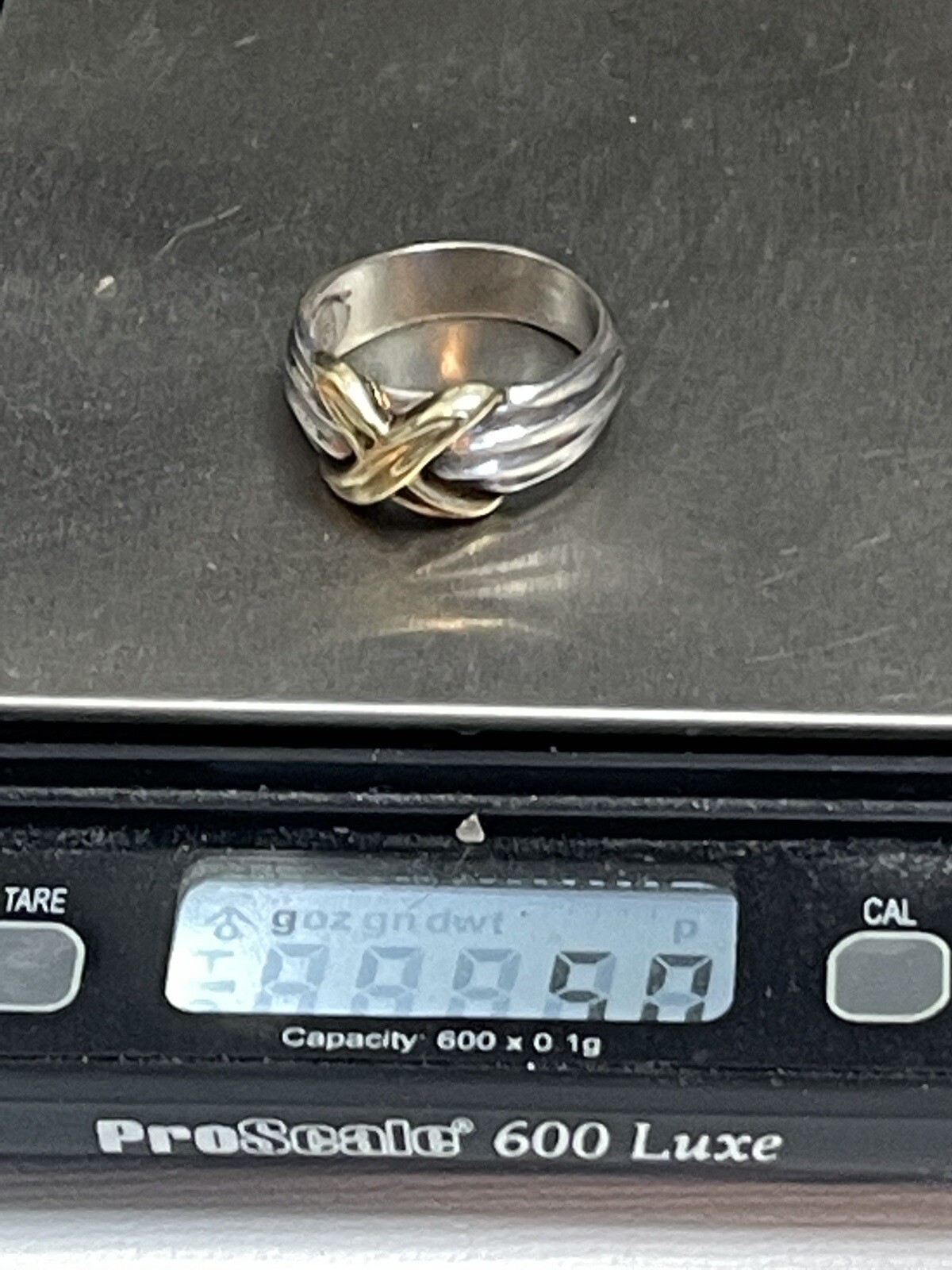 Jeffrey Levin “X” Ring 925 18k Gold | eBay