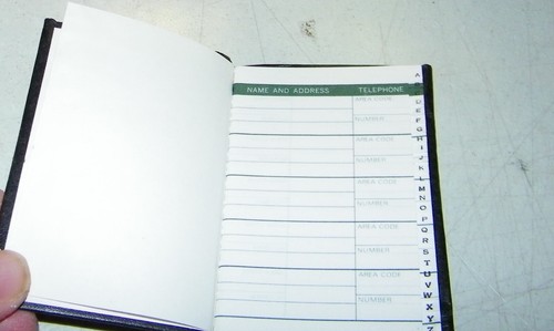 Address Book Mini Telephone Contact Book Pocket Size 3 3/4" x 2 3/4 ...
