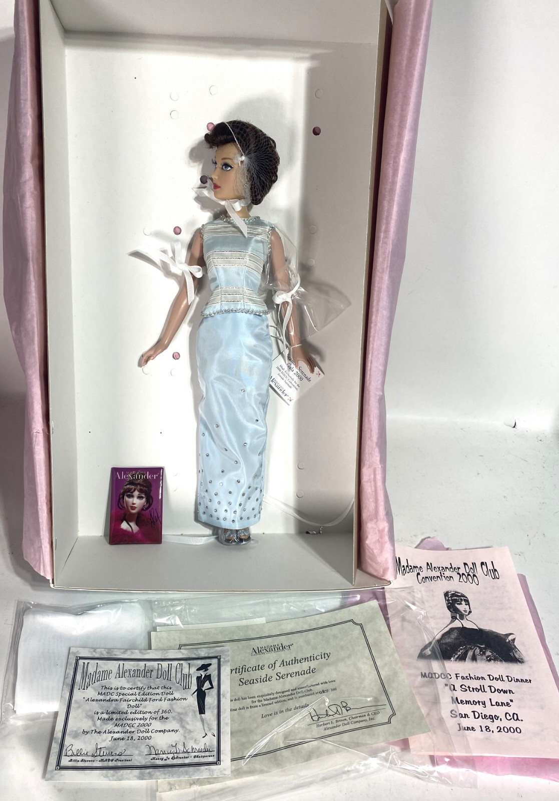 Madame Alexander Seaside Serenade Gala 2000 27740 16" Doll W/ Coa, Tags ...