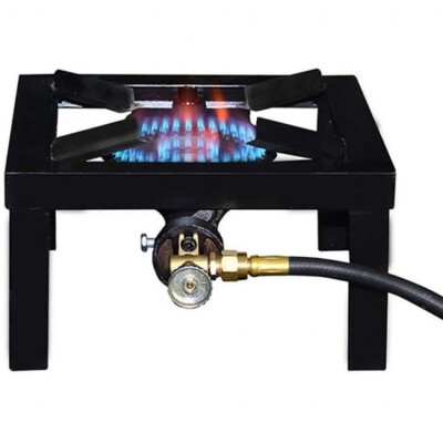 Heavy Duty Large Gas Boiling Ring Cast Iron Gas LPG Burner Cooker ...