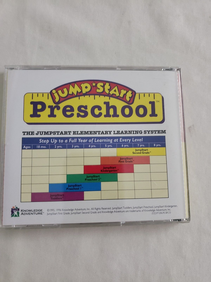 Jumpstart Jump Start Preschool User’s Guide CD pc software win 95/mac ...