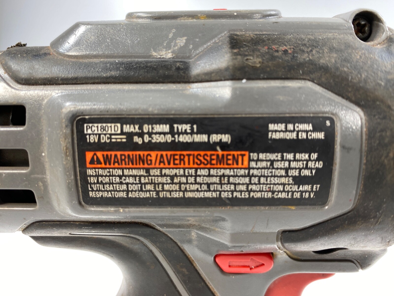 PORTER-CABLE PC1801D 18V NiCD 1/2 inch Drill/Driver - Tool Only | eBay