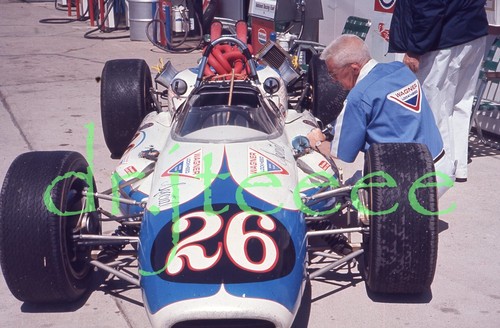 1967 INDY 500 George Snider MONGOOSE WANGER SPECIAL - 35mm Racing Slide ...