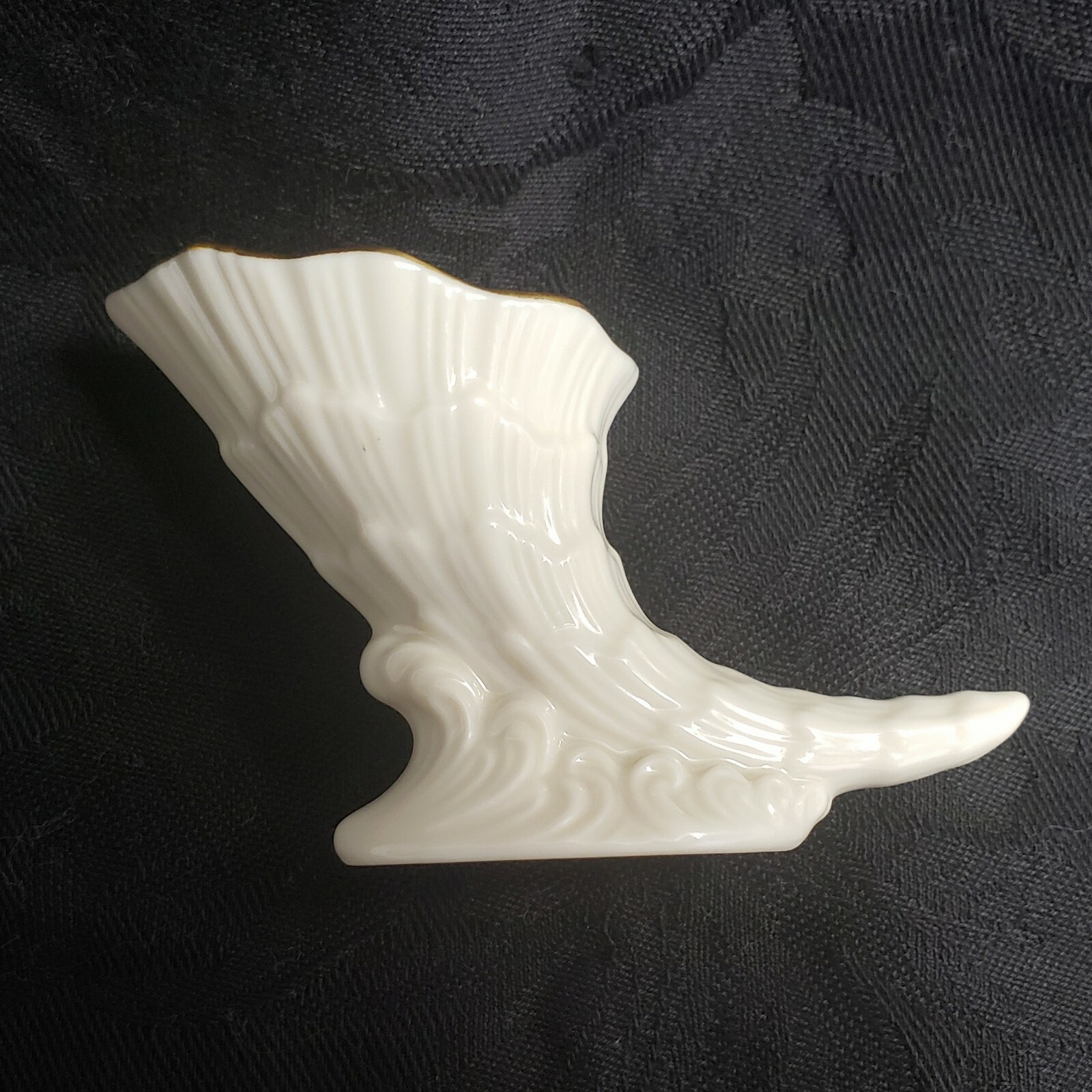 Lenox Cornucopia Horn of Plenty Figurine 24Kt Gold China Small ...