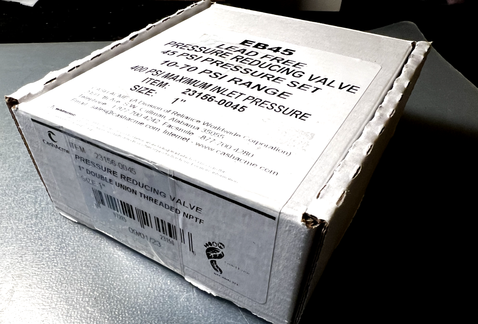 Cash Acme EB-45 23156-0045 Pressure Regulating Valve for sale online | eBay