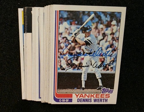 Signed 1982/1983/1984/1985/1986 Topps Baseball Card Lot (23) Autograph ...