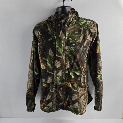 Whitewater Realtree Hardwoods Camo Rain Blocker Jacket Hooded Hunting ...