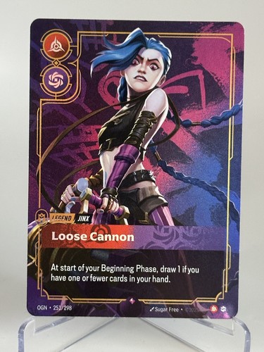 Jinx - Loose Cannon - 251/298 OGN Full Art English Riftbound Card ...