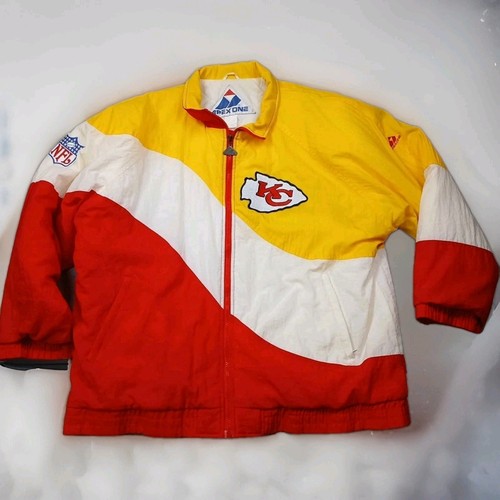 Kansas City Chiefs Apex One Vintage Winter Jacket XL Red Yellow White ...