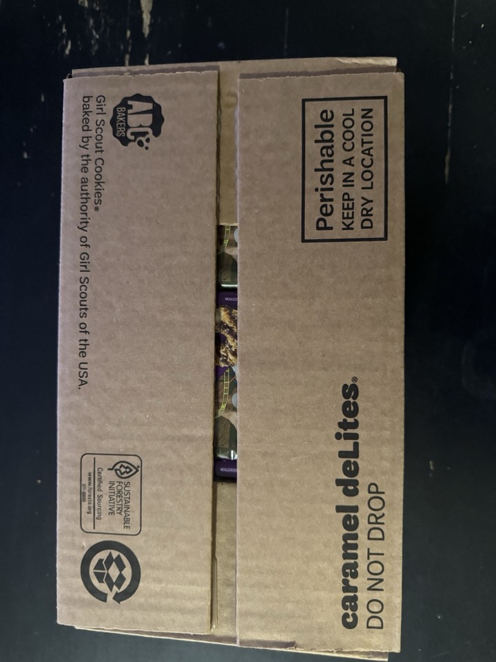 2025 Girl Scout Cookies Caramel Delights FULL Case 12 BOXES Best By ...