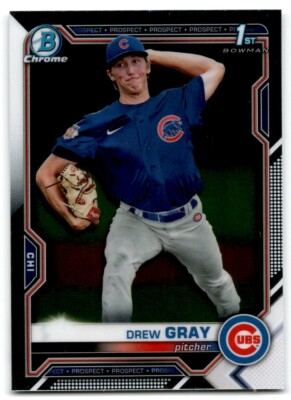 2021 Bowman Draft Chrome Drew Gray Chicago Cubs #BDC-35 1ST BOWMAN | eBay