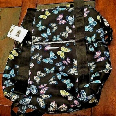 Kensie Large Backpack Bag Butterflies NWT but inside zippered pocket ...