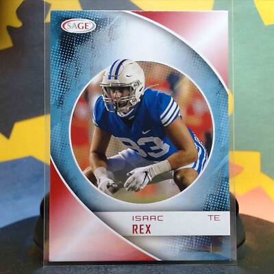Isaac Rex Red BYU Cougars Tight End 2023 Sage Football Card #37 NFL | eBay