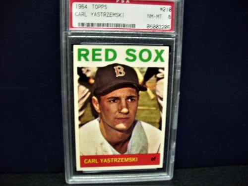 1964 TOPPS BASEBALL #210 CARL YASTRZEMSKI RED SOX PSA-8 NMMT, NICE | eBay
