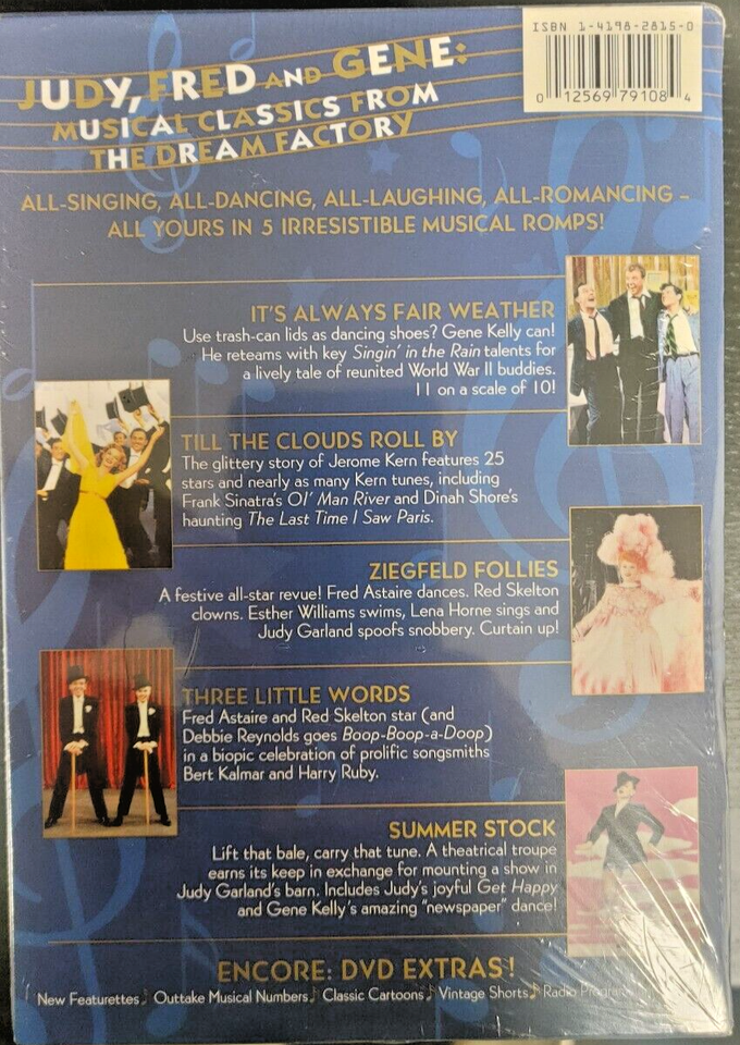 MGM Classic Musicals From The Dream Factory (DVD, 2006, 5-Disc Set) NEW ...