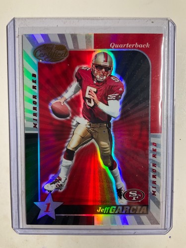 2000 Leaf Certified Mirror Red 49ers Football Card #83 Jeff Garcia MINT ...