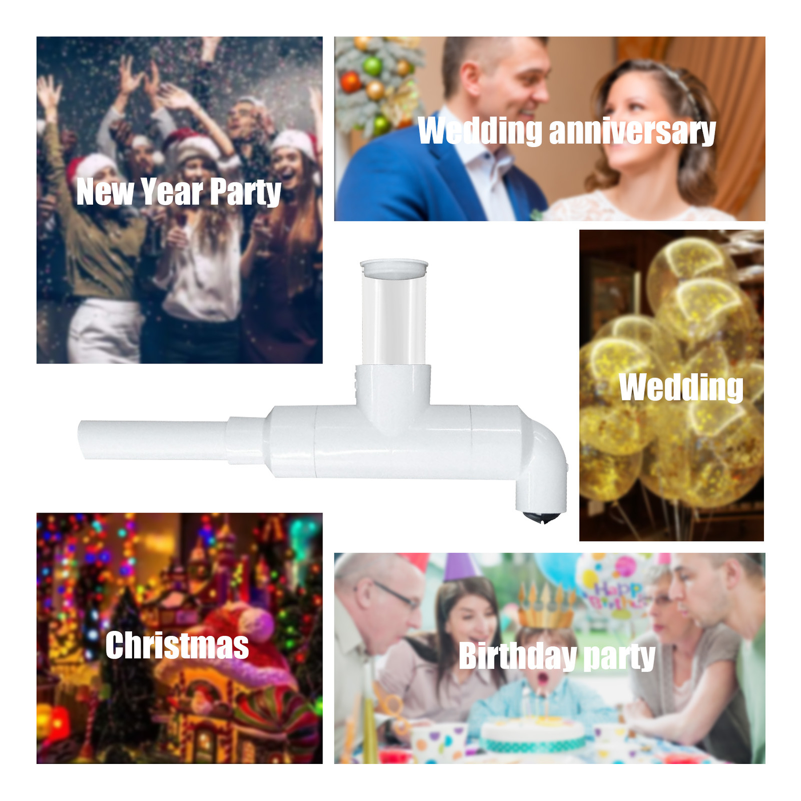 NEW DIY Balloon Expansion Stuffer Tool Filling Balloon Sequin Confetti ...