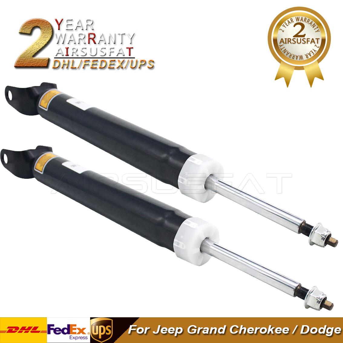 2pcs Rear Air Suspension Shock Core fit Jeep Grand Cherokee Dodge ...