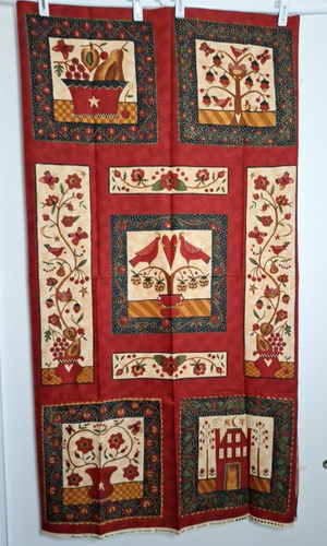 Cherry Hill Sampler Kathy Schmitz Moda Quilting Fabric Panel 24" X 45 ...