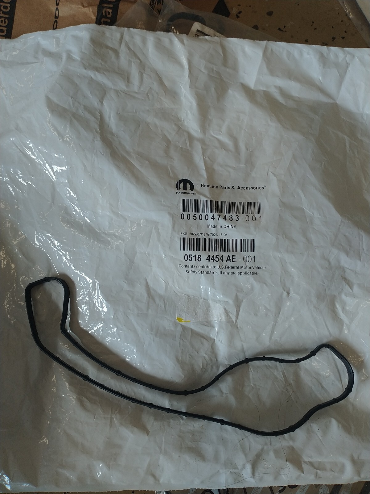 Engine Water Pump Gasket Mopar 5184454AE for sale online | eBay