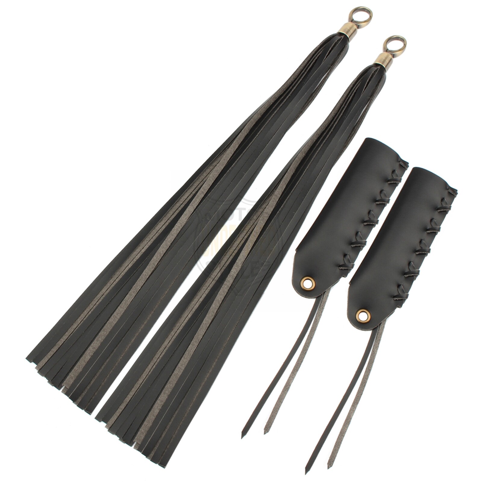 Motorcycle 7/8" 1" Handlebar Hand Grips Cover Leather Fringe Protector ...