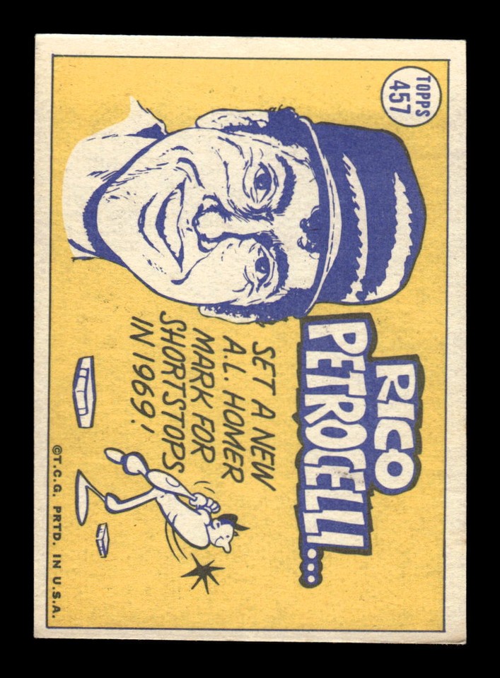 1970 Topps Baseball #457 Rico Petrocelli VGEX Boston Red Sox | eBay