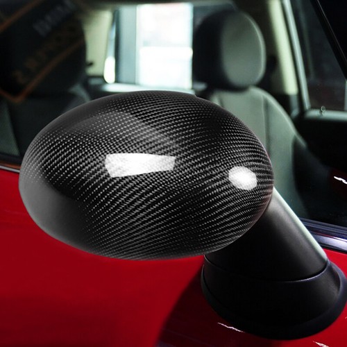Real Carbon Fiber Car Side Mirror Cover Caps For Mini Cooper ...