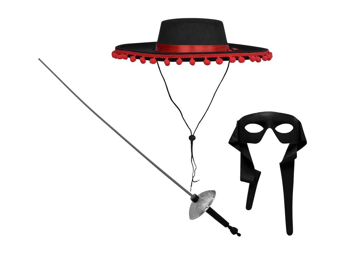 Zorro Mask And Hat