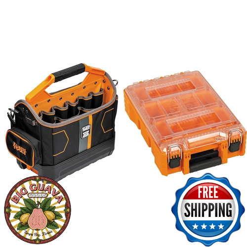 Klein Tools 33-Pocket Tool Tote & 4-Bin Storage Box MODbox Mobile ...