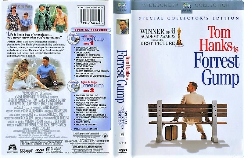 Copertina Del Dvd Forrest Gump