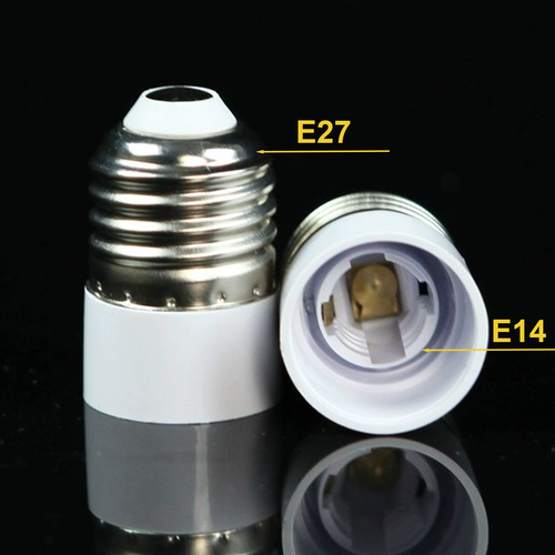 1pc LED Light E27 To E14 Extended Lamp Head Adapter Conversion Head ...