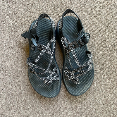 Chacos Women’s 7 Sandals Cross Toe Black Gray | eBay