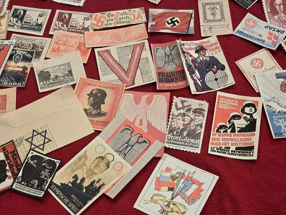 25 RANDOM PC Nazi German Third Reich Propaganda Labels stamps vignettes ...