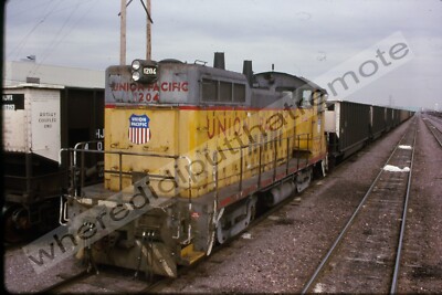 Original Slide Union Pacific UP No. 1204 EMD SW10 Proviso ILL 4-1996 | eBay