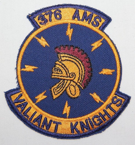 ORIGINAL US AIR FORCE 376TH ARMAMENT MAINTENANCE SQUADRON PATCH, VALIANT KNIGHTS | eBay