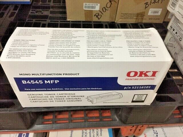 52116101 Genuine OEM Okidata Black Toner B4545 MFP for sale online | eBay