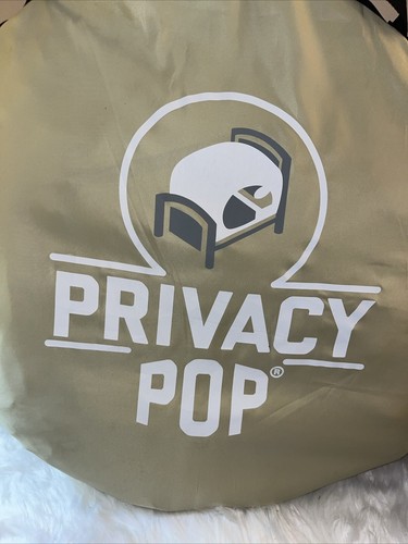 Privacy Pop Bed Tent (Twin) White With Black Trim 78” Long x 47” High x ...