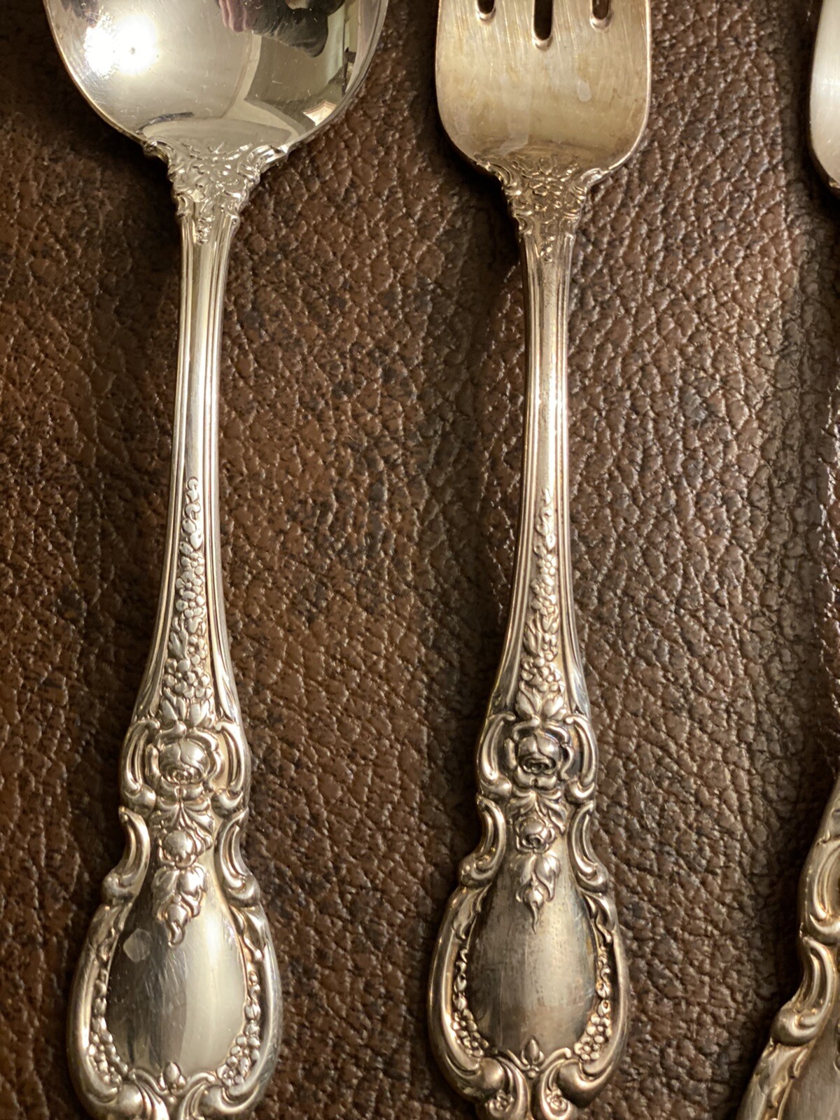 silver silverware set antique | eBay