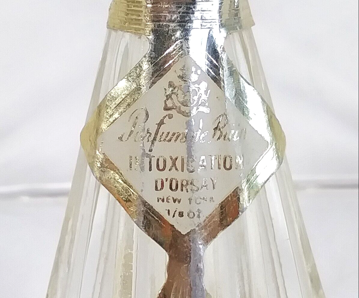 Vintage D’Orsay Intoxication Glass Perfume Bottle Empty 1/8 Oz | eBay
