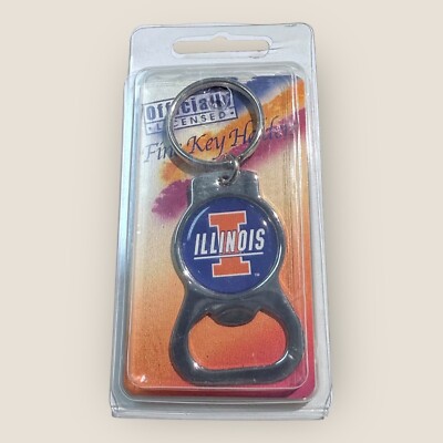 Illinois Fighting Illini Bottle Opener Keychain Keyring | eBay