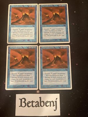4x MTG Volcanic Eruption Fourth Edition (Playset) | eBay