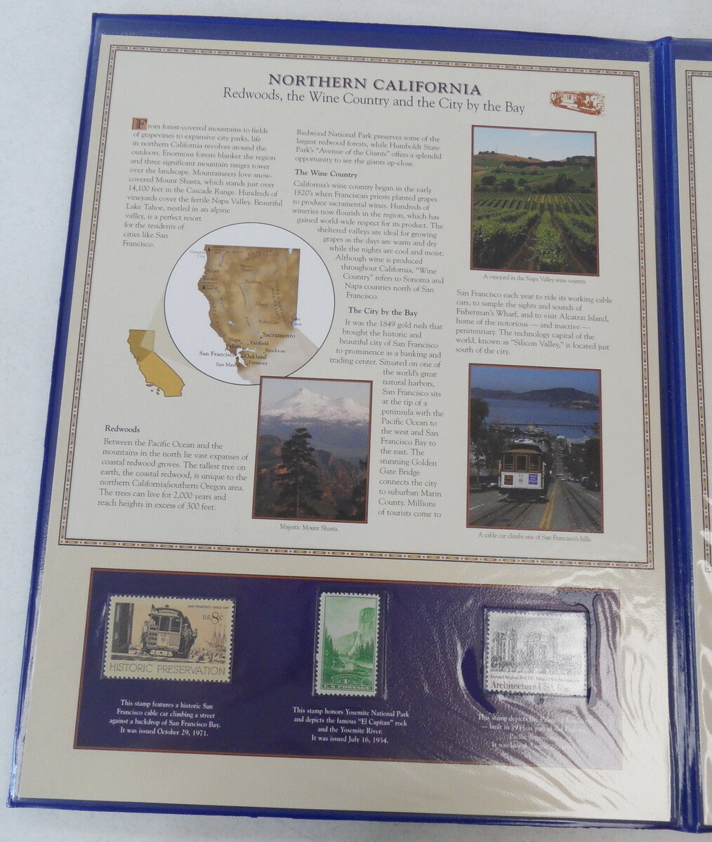 California Commemorative Folio Postal Stamp Commemorative Society Book ...