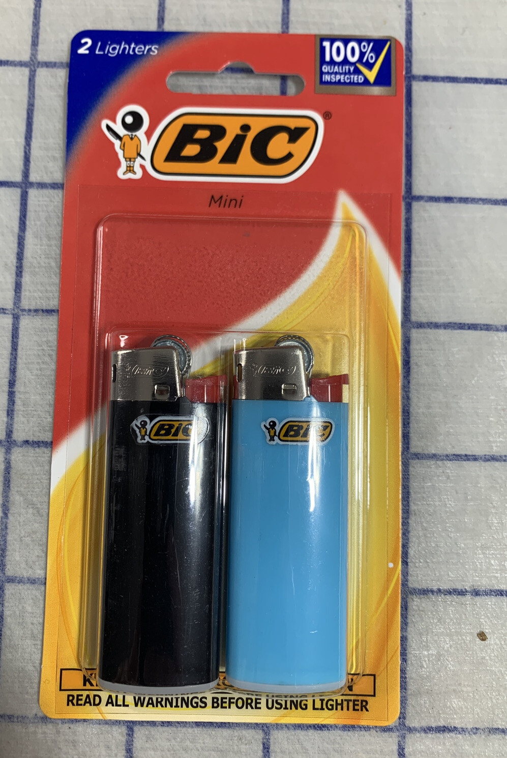 Mini Bic Lighters 2-Pack Light Blue Black | eBay