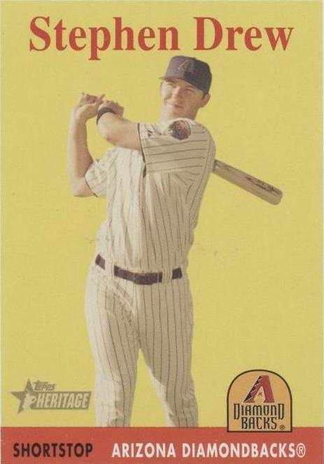 2007 Topps Heritage - Stephen Drew #81 White Team Name for sale online ...